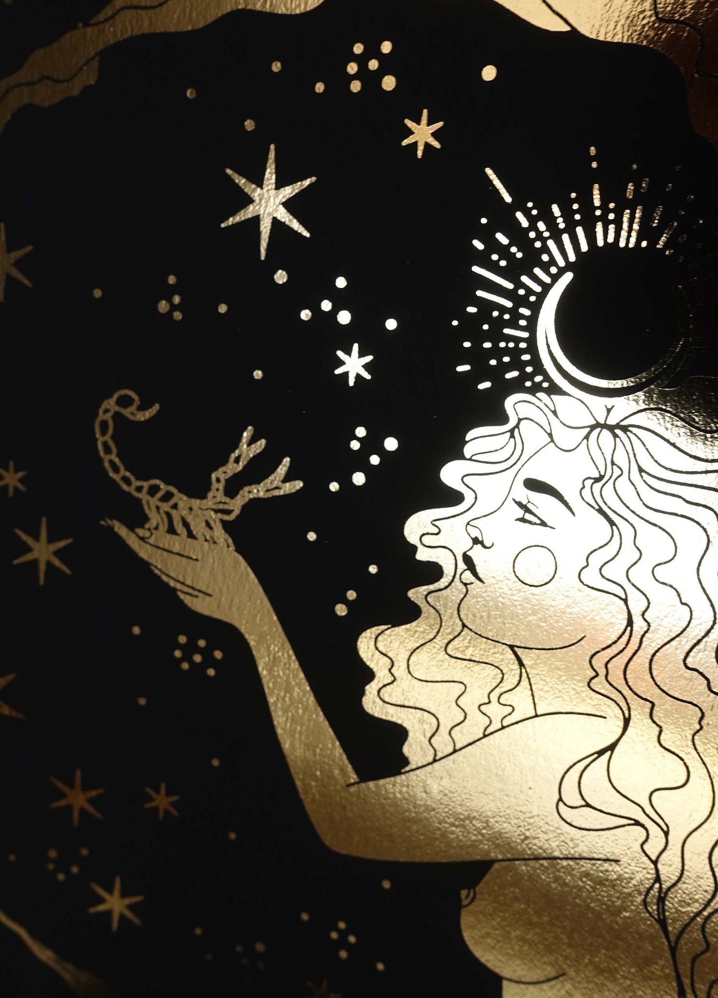 Scorpio Moon Goddess Art Print - Cocorrina